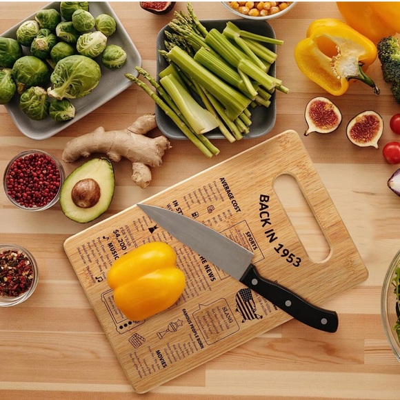 Kitchen | 7th Birthday Gifts 1953 Poster Back In 1953 Cutting Board ...